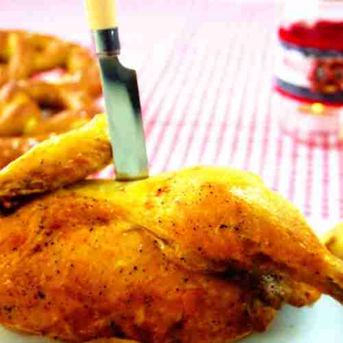 Oktoberfest Roast Chicken - Wiesn Hendl ⋆ My German Recipes