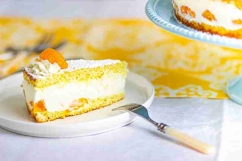 German Cheese-Cream Cake - Käsesahnetorte ⋆ My German Recipes
